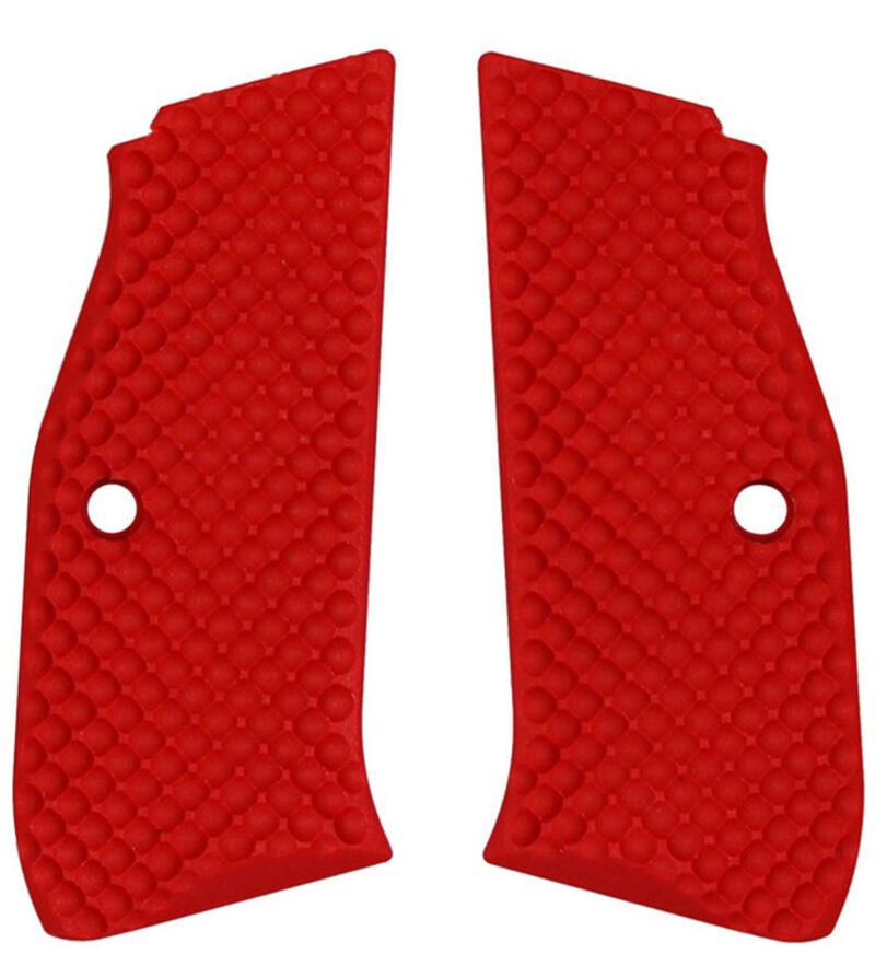 LOK Grips Palm Swell Bogies G10 for CZ Shadow 2 Cherry Red
