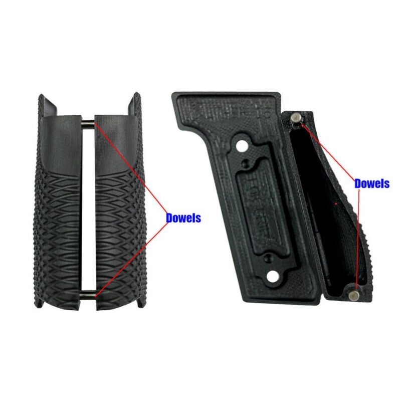 LOK Grips Walther PDP Full Steel Frame Palm Swell Bogies Blk