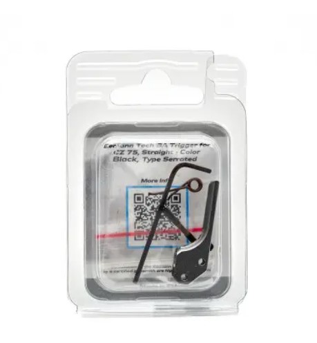 Eemann Tech Single Action Trigger for CZ 75 Straight Black